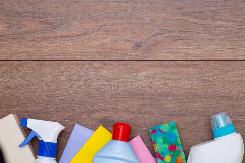 Cleaning items background stock image. Image of cleaner - 93120623
