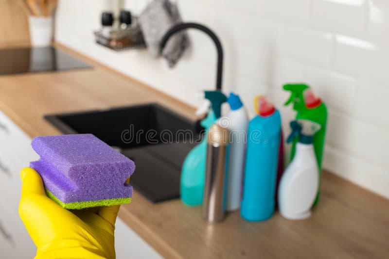 Cleaning items stock photo. Image of dirty, clean, domestic - 203316262