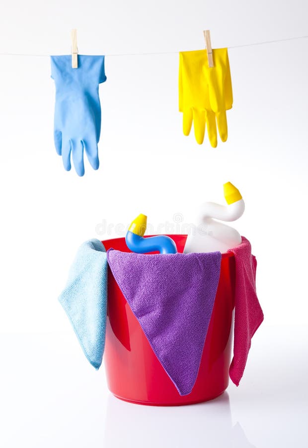 Cleaning items stock photo. Image of blue, equipment - 38410808
