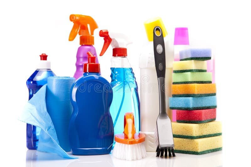Cleaning set stock photo. Image of house, domestic, household - 17929418