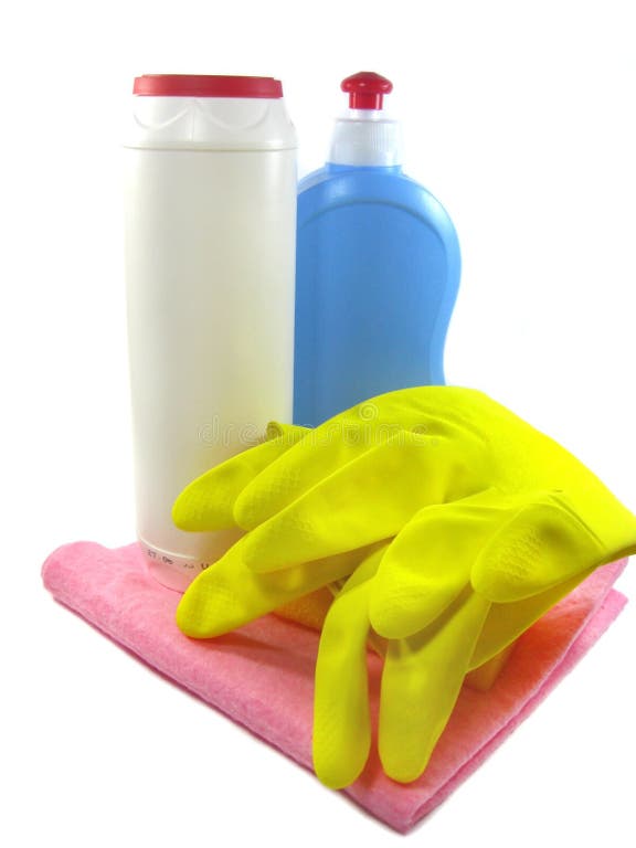 Cleaning Kit stock photo. Image of pink, kitchen, washing - 11611366