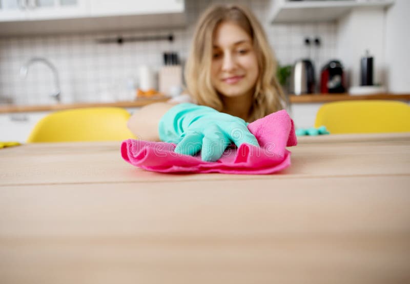 Cleaning the Kitchen, Home. Stock Photo - Image of colorful, house ...