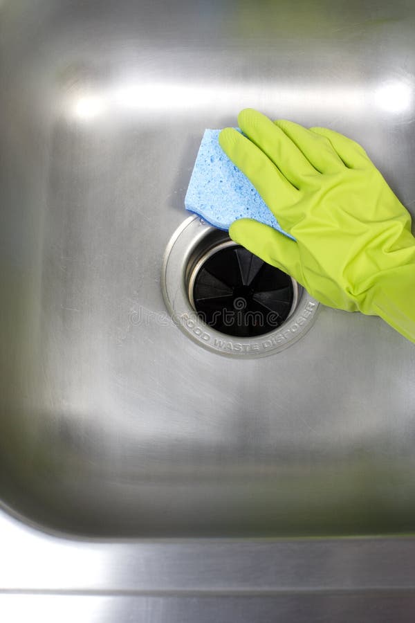 Cleaning Kitchen Sink stock photo. Image of everyday, dirty - 4843134