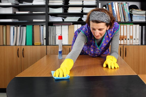 Cleaning lady stock photo. Image of female, cleaning - 18481148