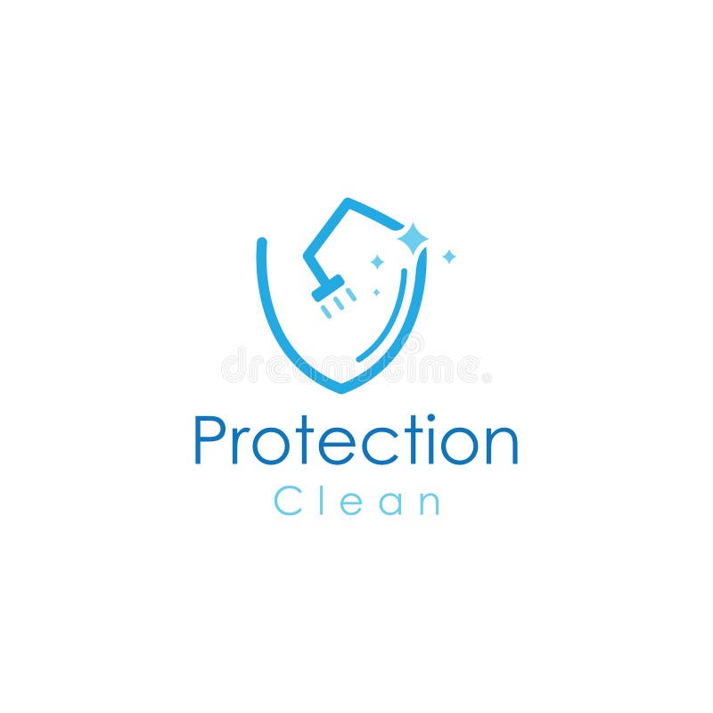 Cleaning Logo, Cleaning Protection Logo and House Cleaning Logo.with a ...