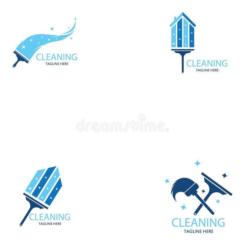 Cleaning Logo and Symbol Illustration Vector Template. Stock Vector ...