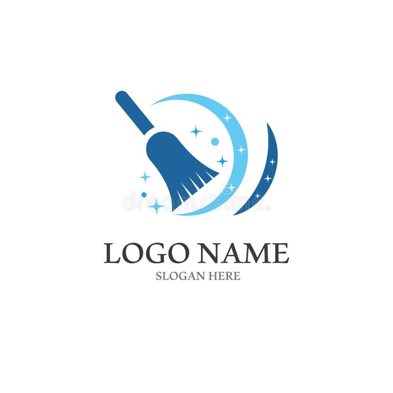 Cleaning Logo with Vector Illustration Symbol Template Stock Vector ...