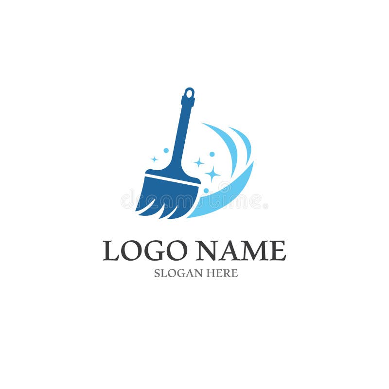 Cleaning Logo with Vector Illustration Symbol Template Stock Vector ...