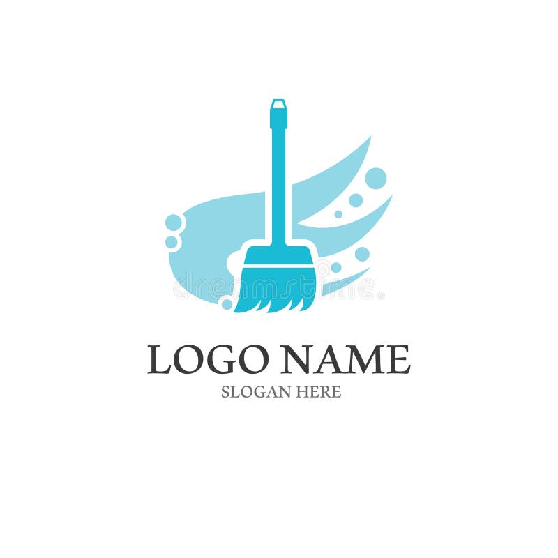 Cleaning Logo with Vector Illustration Symbol Template Stock Vector ...