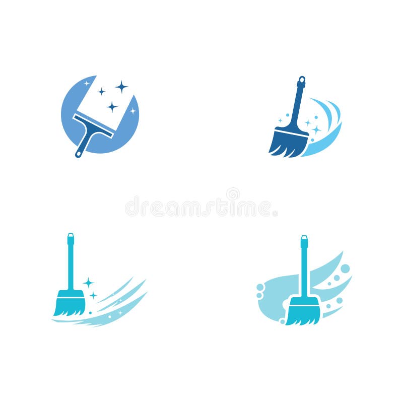 Cleaning Logo with Vector Illustration Symbol Template Stock Vector ...