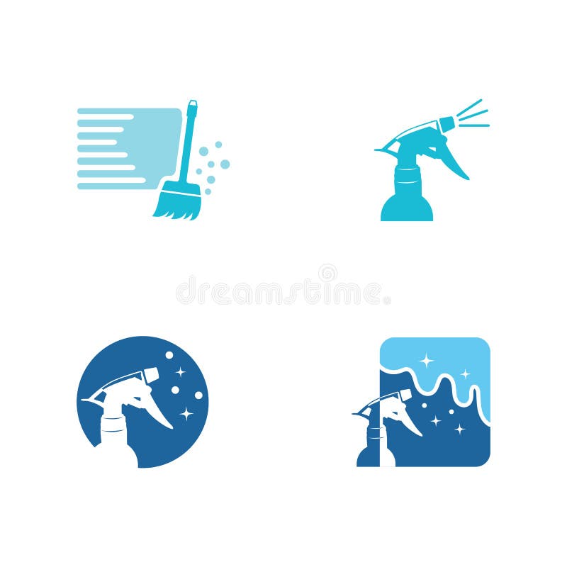 Cleaning Logo with Vector Illustration Symbol Template Stock Vector ...