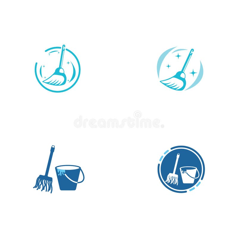 Cleaning Logo with Vector Illustration Symbol Template Stock Vector ...