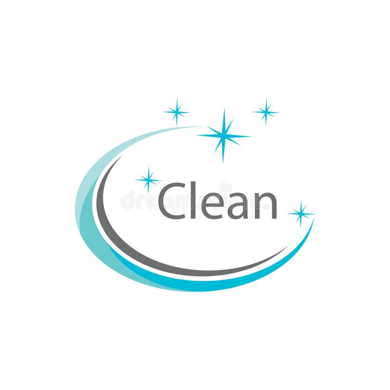 Cleaning Logo Vector Template Symbol Design Stock Vector - Illustration ...