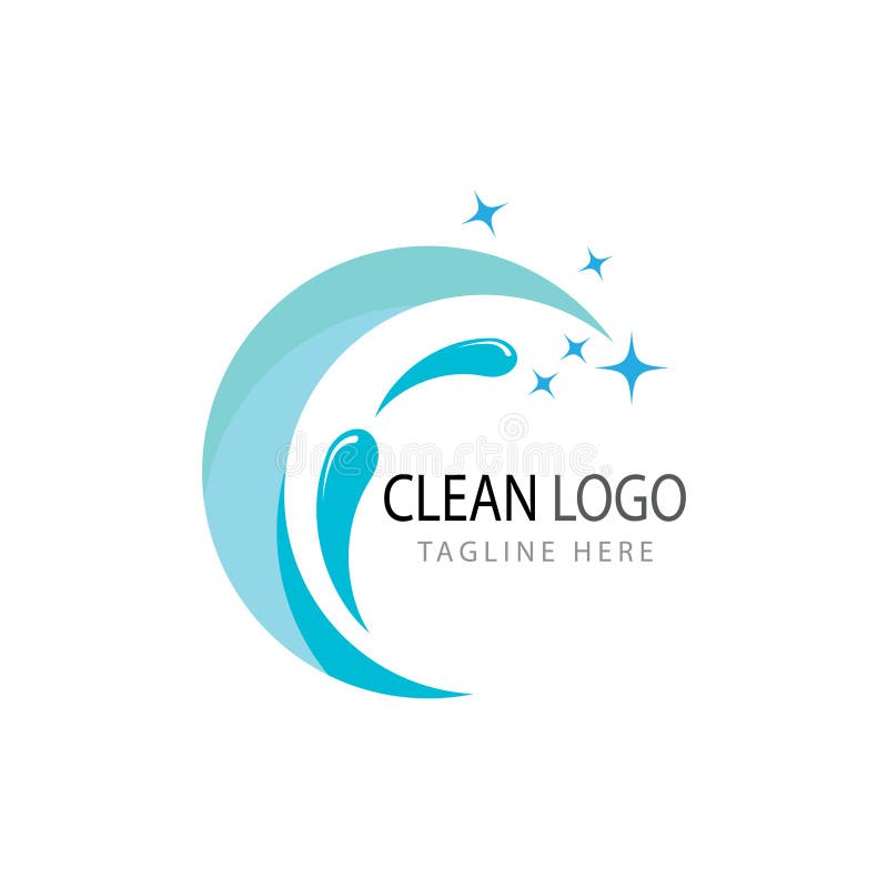 Cleaning Logo Vector Template Symbol Design Stock Vector - Illustration ...