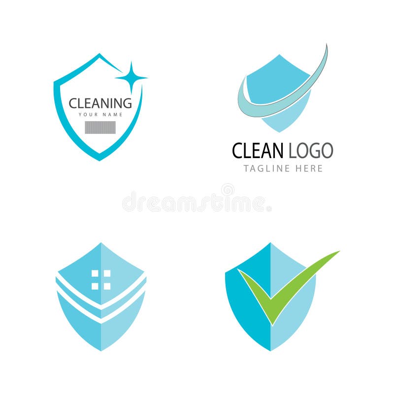 Cleaning Logo Vector Template Symbol Design Stock Vector - Illustration ...