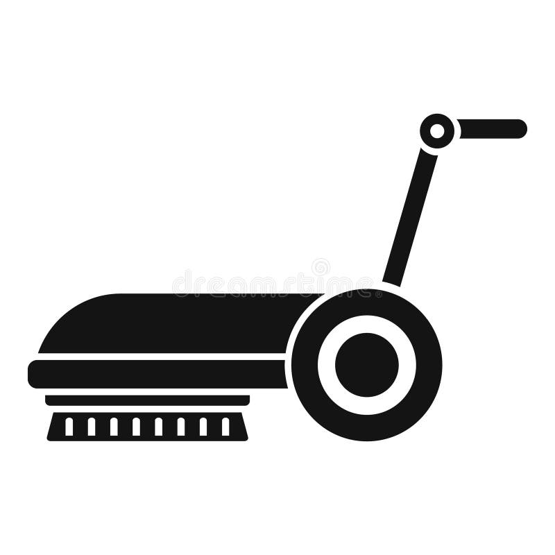 Cleaning Machine Using for Washing and Scrubbing Floor Stock Vector ...