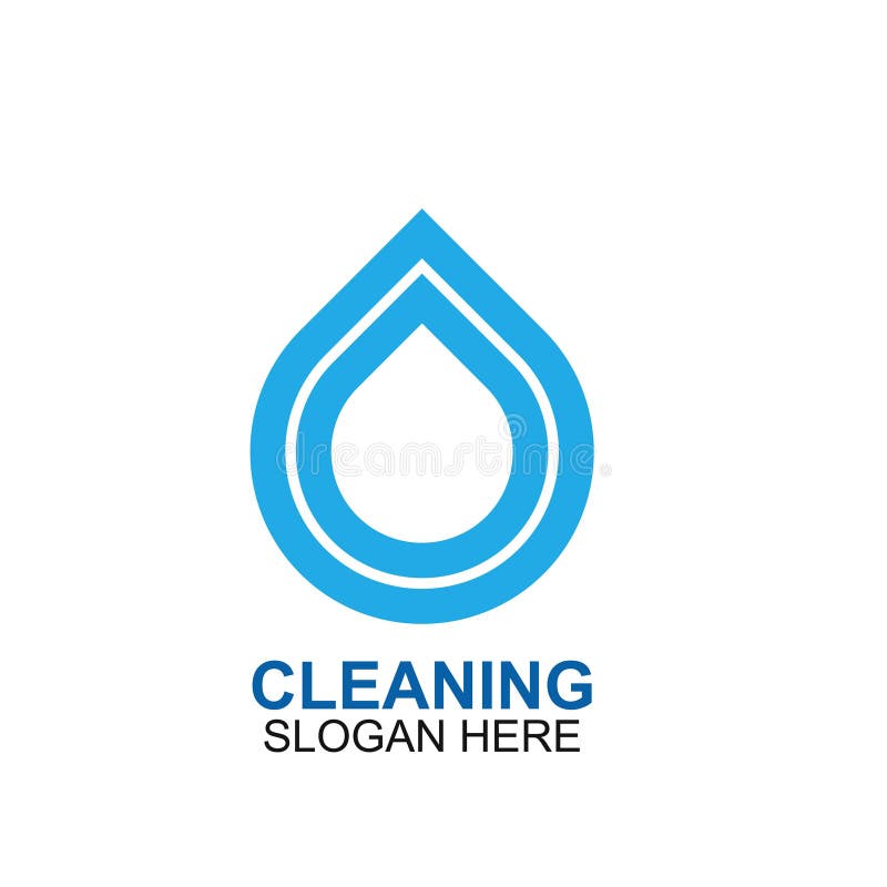 Cleaning and Maintenance Logo Stock Illustration - Illustration of blue ...