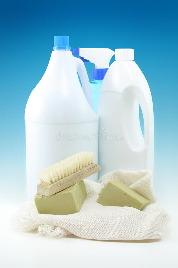 Cleaning materials stock image. Image of blue, cleaning - 6300077
