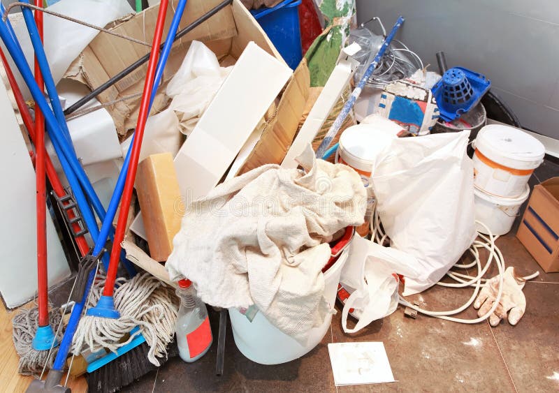 Cleaning mess stock photo. Image of decorating, bucket - 69039710