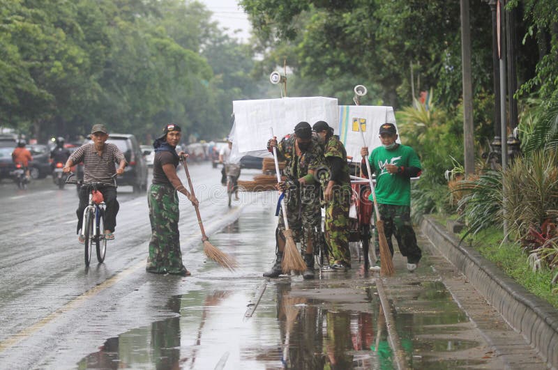 Cleaning mud editorial stock photo. Image of disaster - 38506613