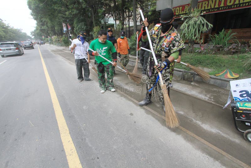Cleaning mud editorial stock image. Image of disaster - 38506614