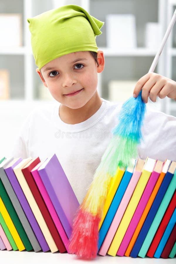 Cleaning my room stock image. Image of human, dusty, colorful - 23683229