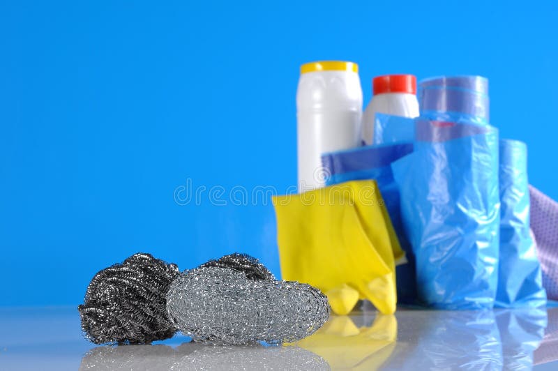 Cleaning Objects on Saturated Background Stock Image - Image of machine ...