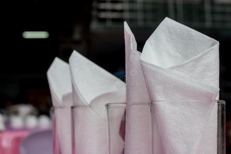 Cleaning Paper in the Glass Stock Photo - Image of cloth, inside: 107686018