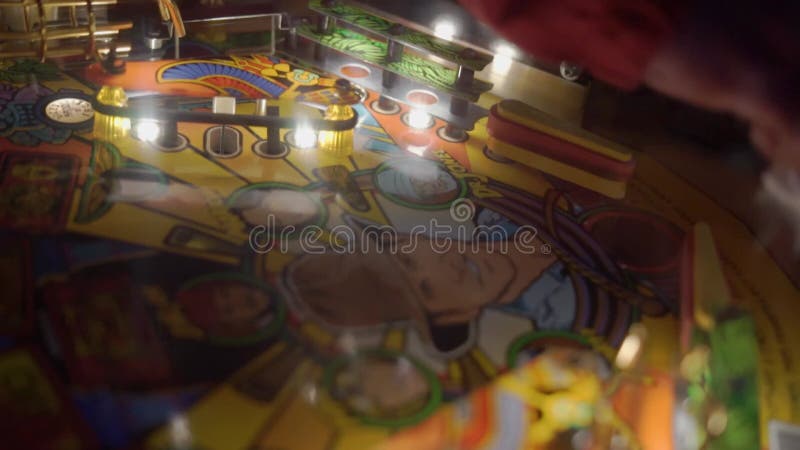 Cleaning a Pinball Machine Glass. Stock Video - Video of glass ...