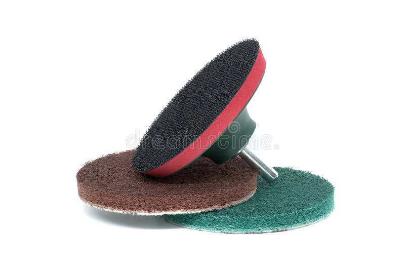 Cleaning and Polishing Accessories Isolated on White Stock Photo ...