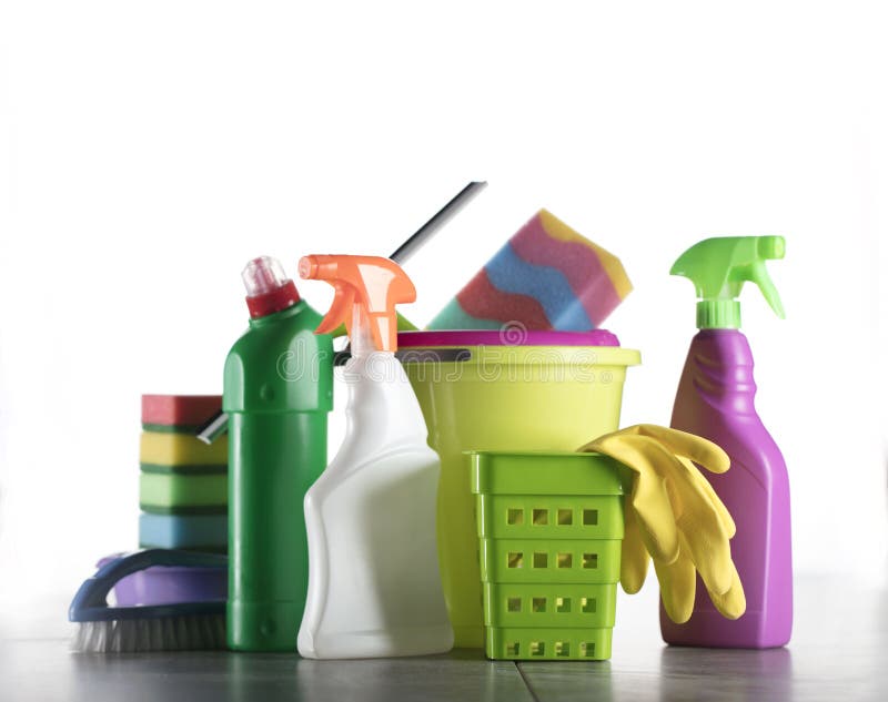 Cleaning products stock image. Image of interior, isolated - 84327441