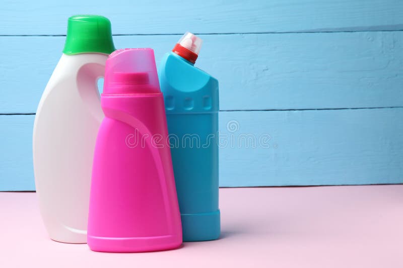 Cleaning Products on the Table Stock Image - Image of wash, kitchen ...