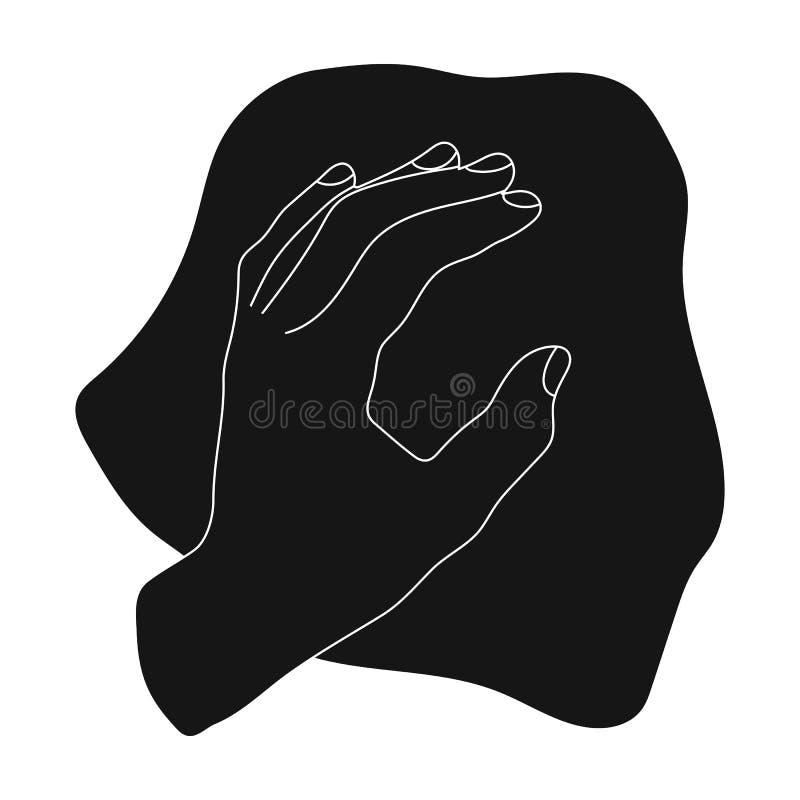Cleaning by Rag Icon in Black Style Isolated on White Background ...