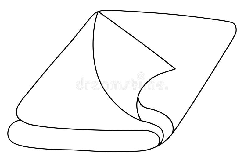 Cleaning Rag. Soft Fabric Folded in Several Layers, the Tip is Bent ...