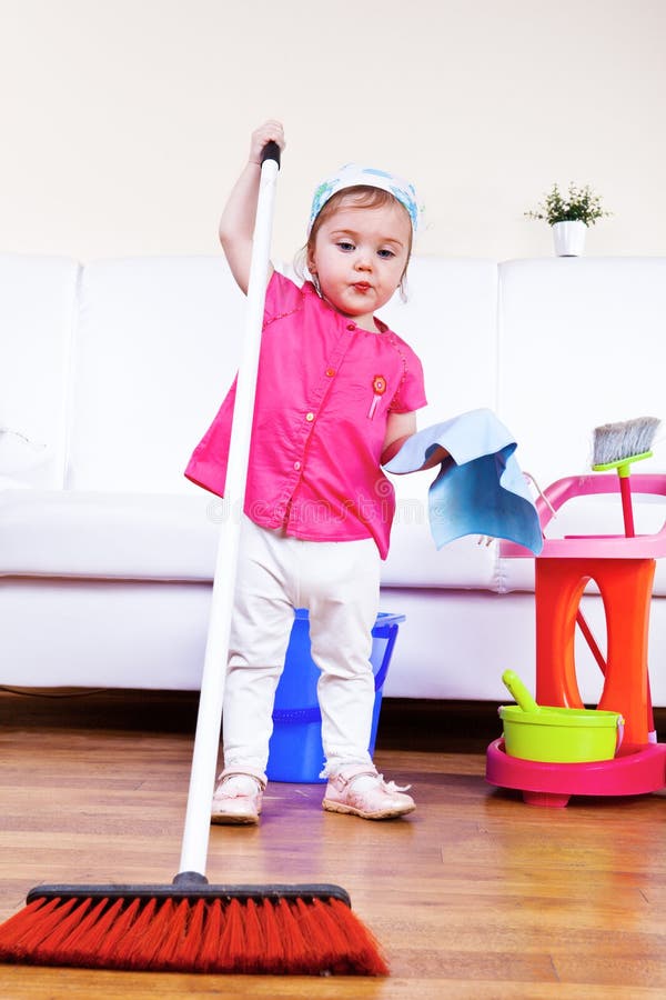Cleaning room stock photo. Image of playing, dusty, childhood - 23837670