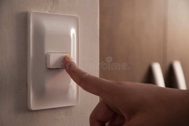 Cleaning the Room Light Switch Stock Image - Image of house, machine ...
