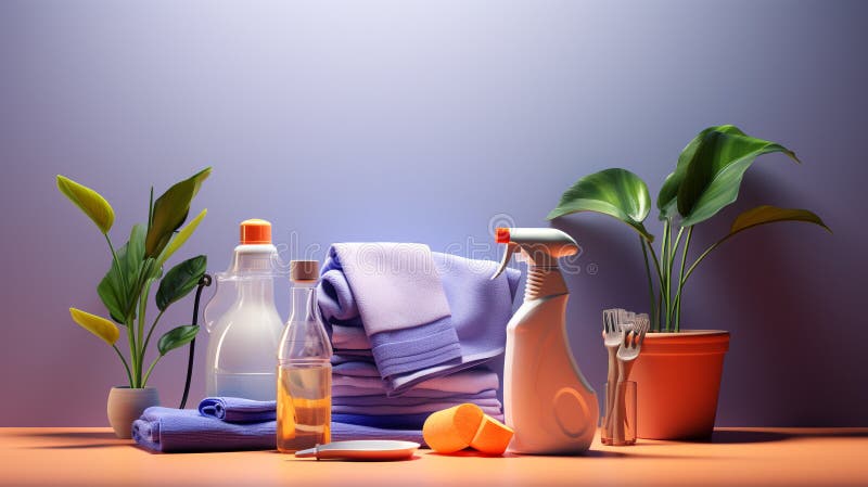 Cleaning Service Banner Copy Space Poster Spotless And Sanitized