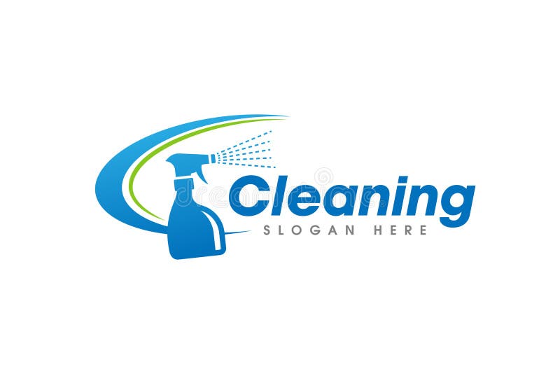 Cleaning Service Business Logo Symbol Icon Design. Cleaning Spray ...
