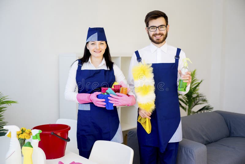 Cleaning Service with Professional Equipment Stock Photo - Image of ...