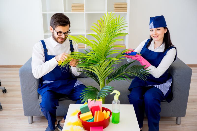 Cleaning service team stock image. Image of male, janitor - 96319213