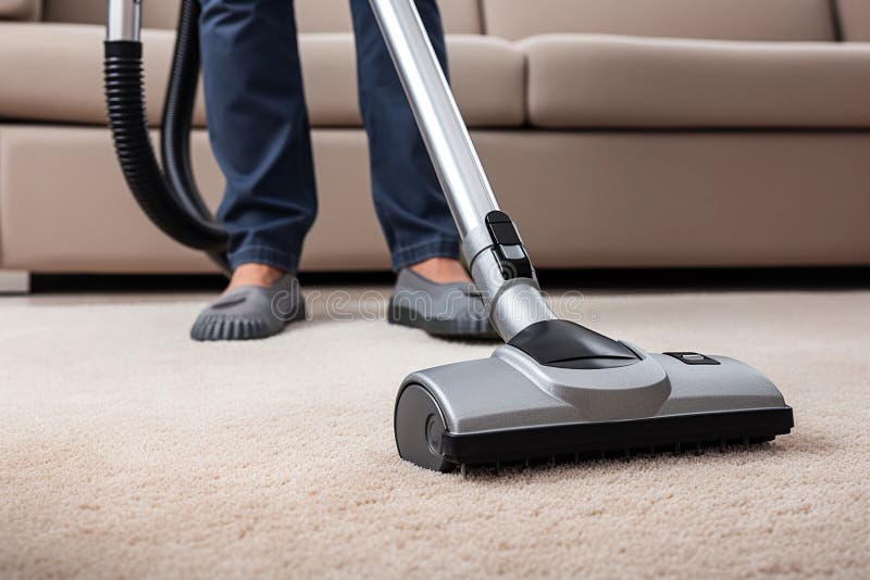 Cleaning Service Using Vacuum Cleaner Stock Image - Image of space ...