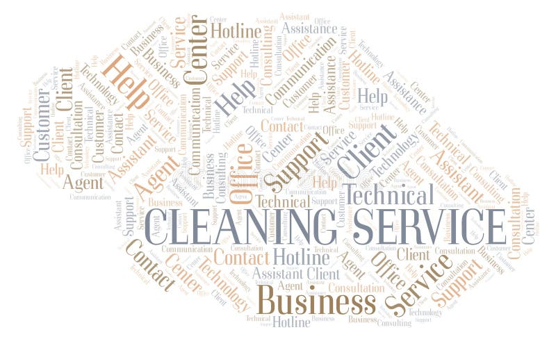 Cleaning Service Word Cloud. Stock Illustration - Illustration of ...