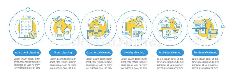 Cleaning Services Vector Infographic Template Stock Vector ...