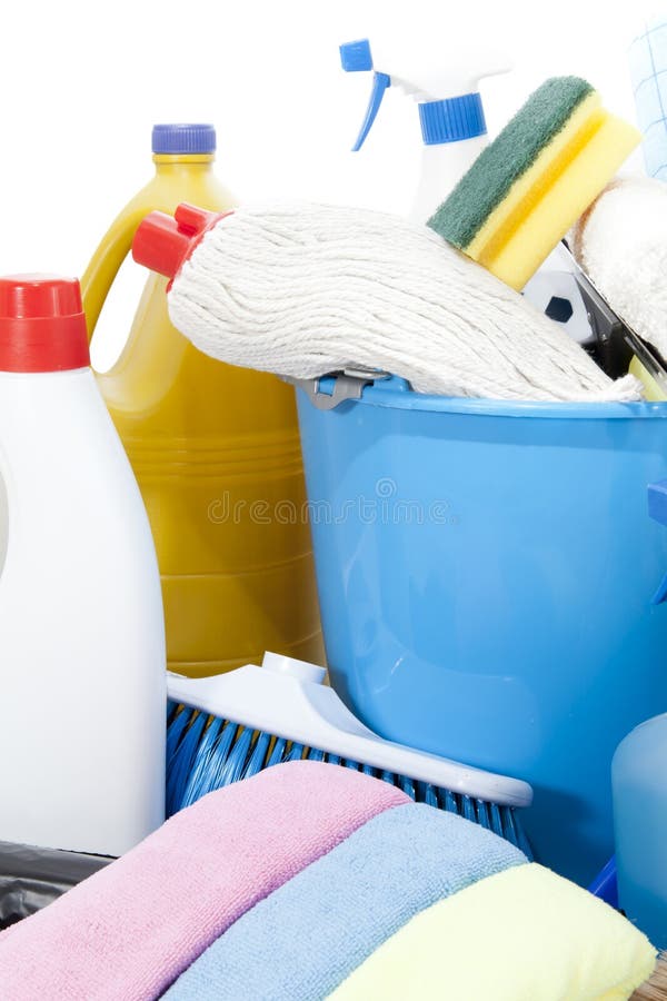 Cleaning set stock image. Image of glass, white, cleaner - 28606817