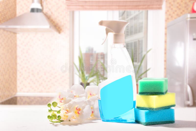 Cleaning Set. Spring Clean Up Stock Photo - Image of product, housework ...