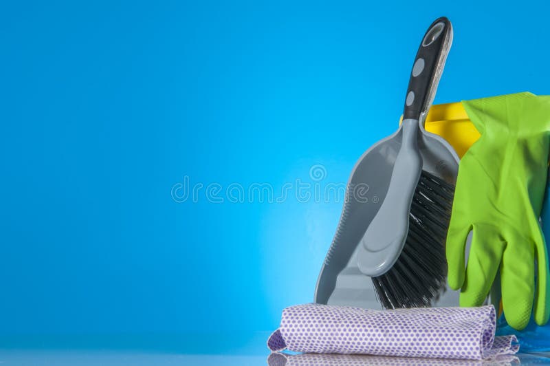 Cleaning set stock photo. Image of machine, home, sponge - 35162396