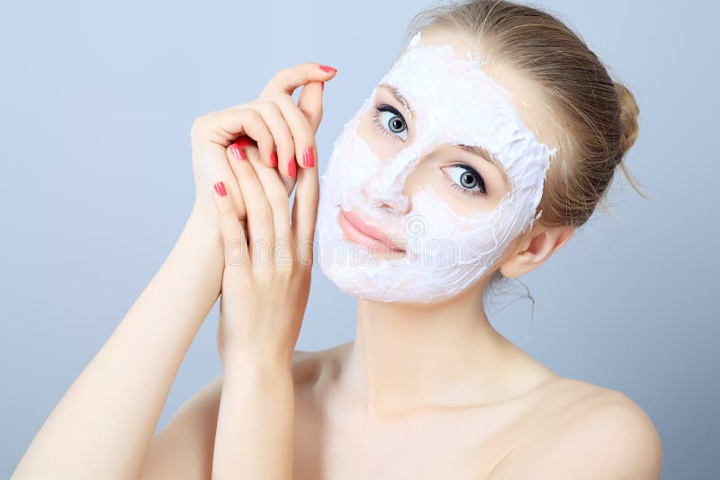 Cleaning skin stock photo. Image of mask, natural, clinic - 15398266