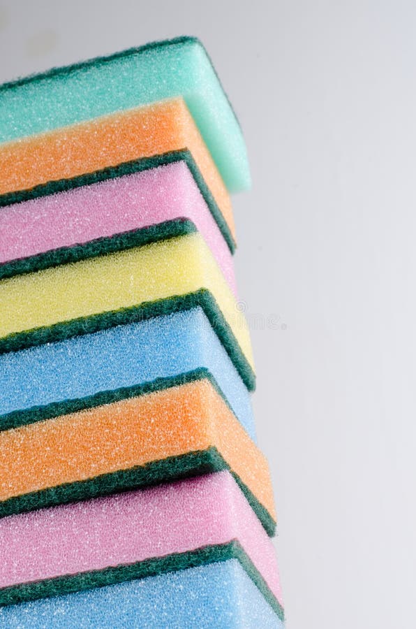 Cleaning sponges stock image. Image of pile, blue, sponge - 47811053