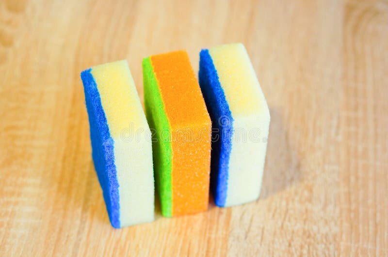 Cleaning sponges stock image. Image of table, objects - 69207377
