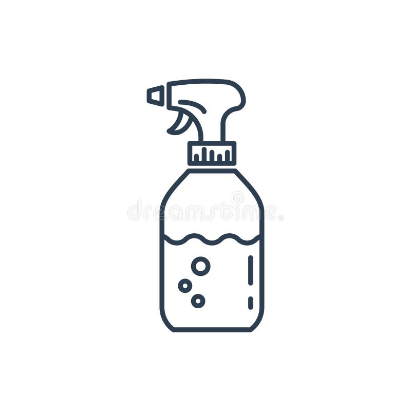 Cleaning Spray Bottle. Vector Illustration Decorative Design Stock ...